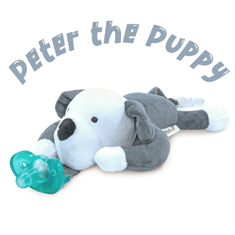 Peter the Puppy Baby Pacifier Toy – Dipinai | Pacifier Toys